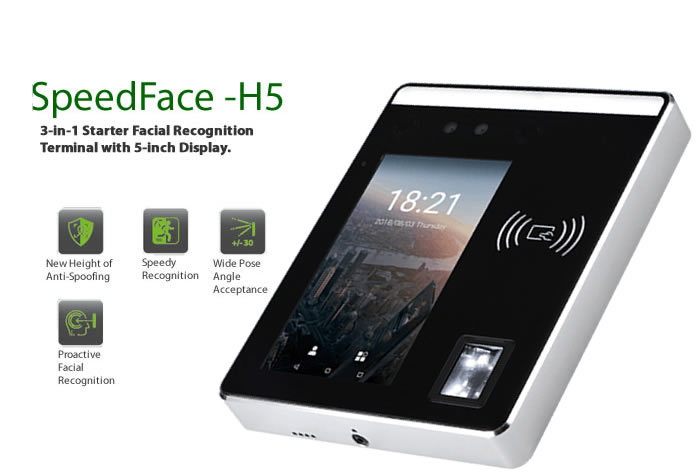 Facial Recognition Systems, Facial recognition SPEEDFACE-H5 FACIAL ...