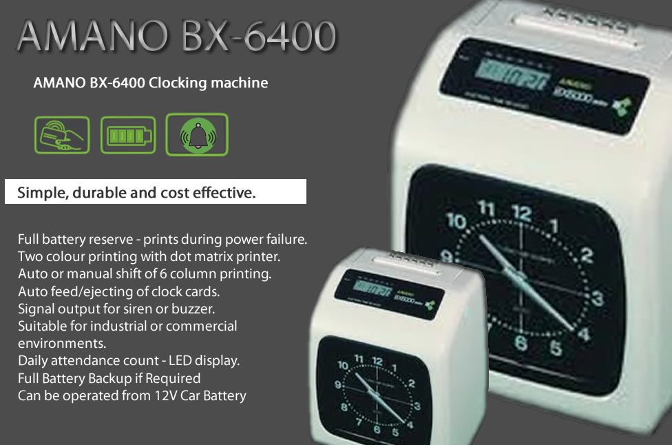 Clocking Systems Products, Time attendance, Clock card machine, Clock ...