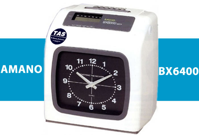 CLOCKING MACHINES, AMANO BX-6400 CLOCKING MACHINE, TIME AND ATTENDANCE