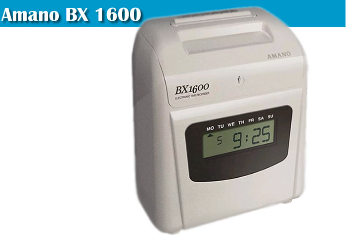 CLOCKING MACHINES, Amano BX-1600 Clocking Machine, Electronic Time ...