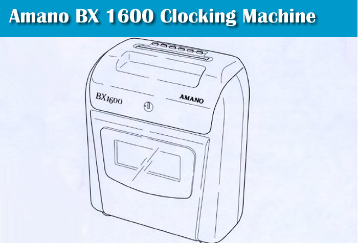 CLOCKING MACHINES, Amano BX-1600 Clocking Machine, Electronic Time ...