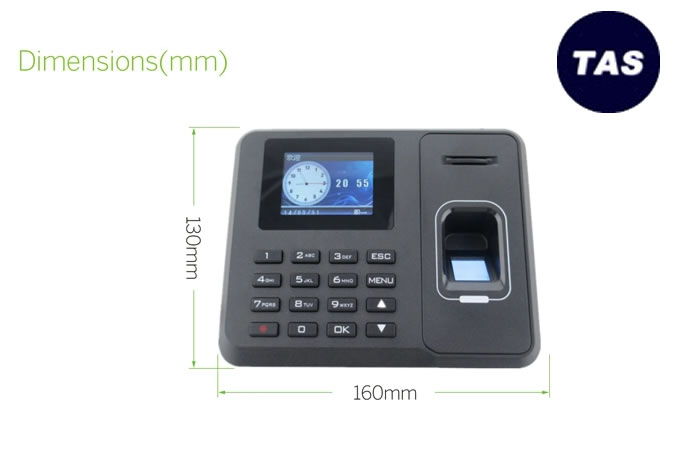 Fingerprint clock in machine TM1800 Time and attendance, Biometric Time ...