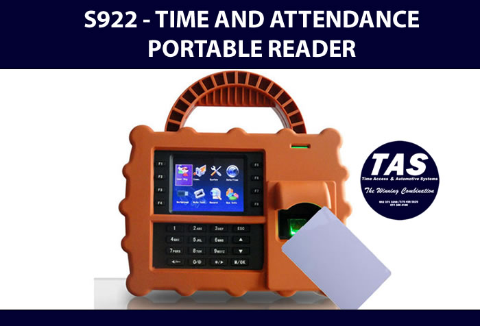 S922 Portable Fingerprint reader, Time & Attendance and access control