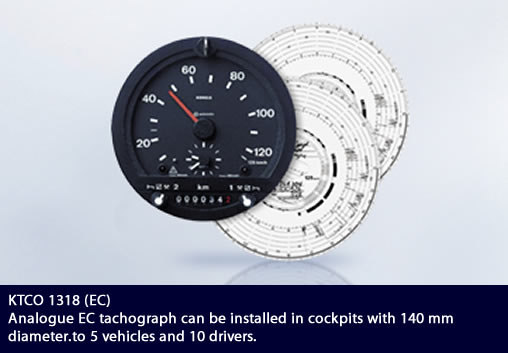 TACHOGRAPHS, Gauges, Analogue tachograph, Modular Tachograph, Automotive