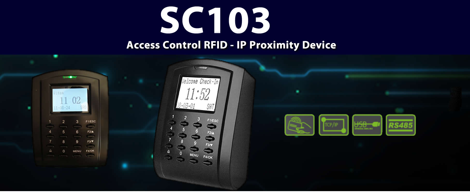 Access Control SC103 RFID Access Control IP Proximity Device WITH lock ...
